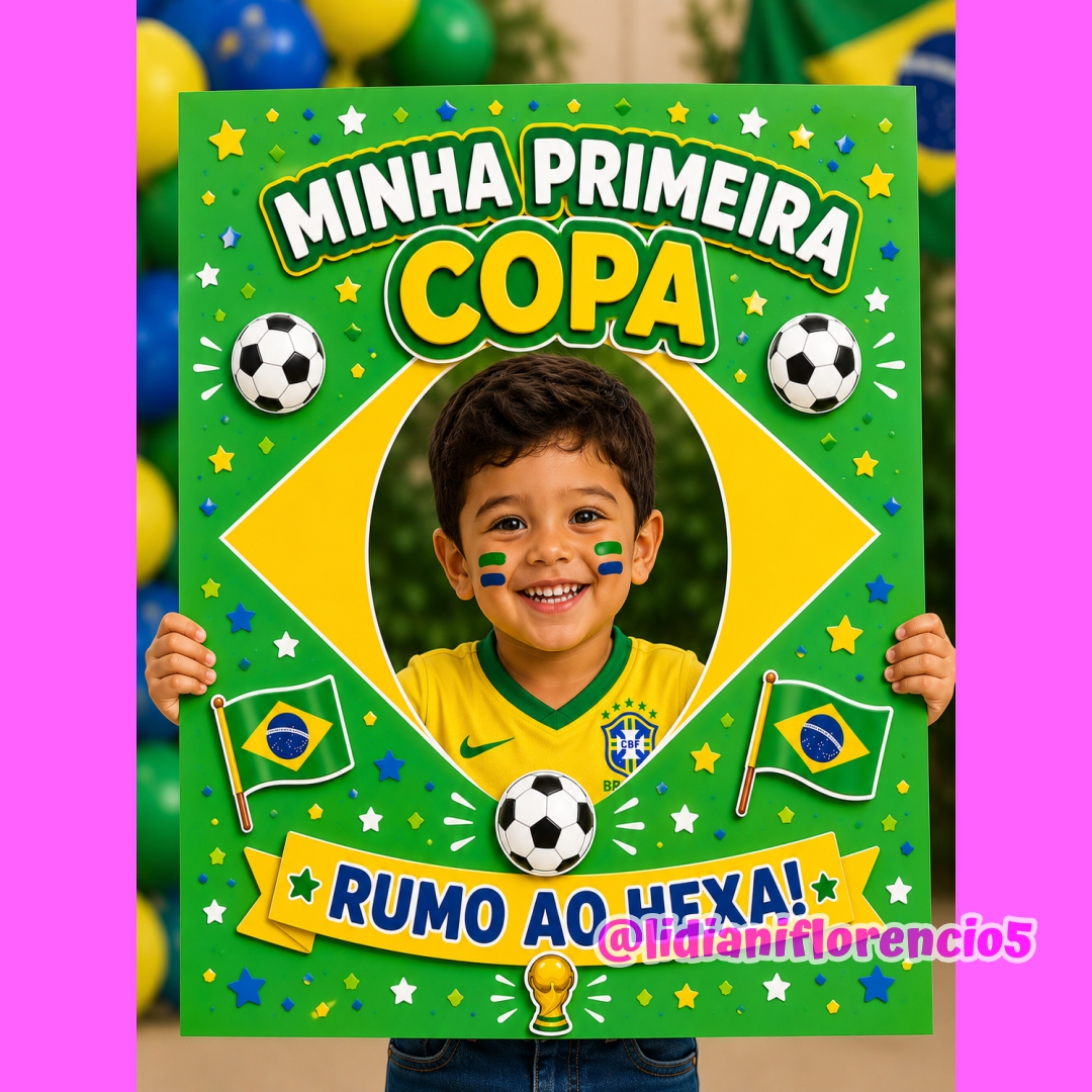 MOLDURA MINHA PRIMEIRA COPA - Prof Lidiani Florencio